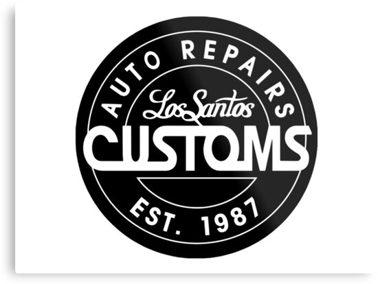 "Los Santos Customs" Metal Print by fandemonium | Redbubble