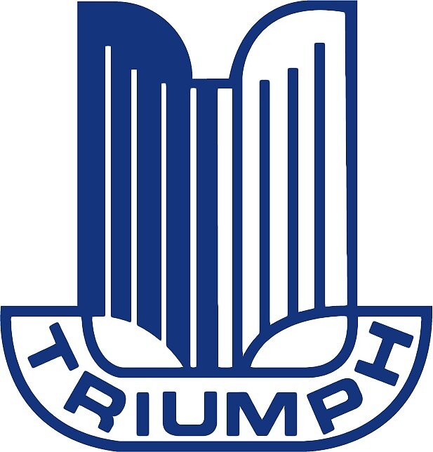"Blue Triumph Logo" by JustBritish | Redbubble