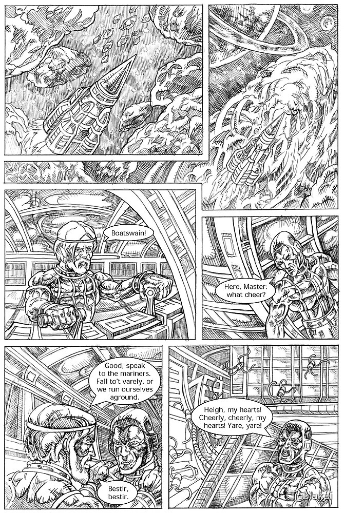 "The Tempest page 1" by Toblakai | Redbubble