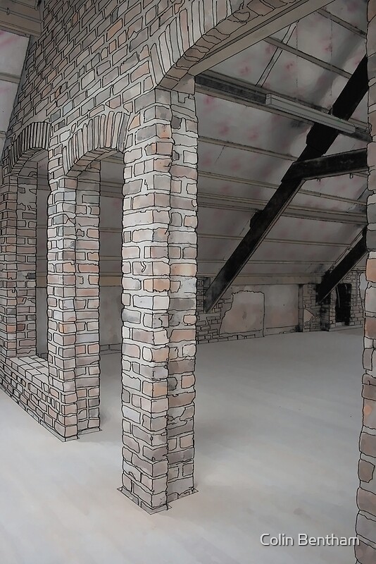 "Cookes Building Loft 1 Colour" by Colin Bentham | Redbubble