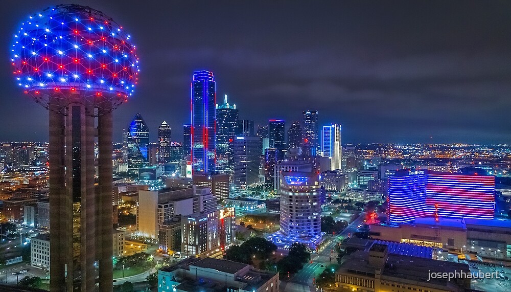 "Dallas American Skyline" by josephhaubert | Redbubble