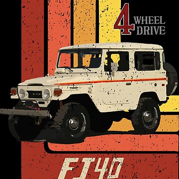 "Retro Toyota Land Cruiser FJ40" Poster for Sale by FromThe8Tees ...