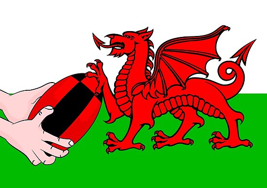 "Wales Rugby Flag" Poster by piedaydesigns | Redbubble