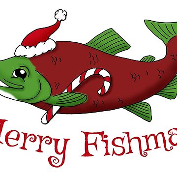 "Christmas Salmon" Greeting Card for Sale by sharkbait83 | Redbubble