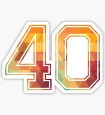 Number 40 Stickers | Redbubble