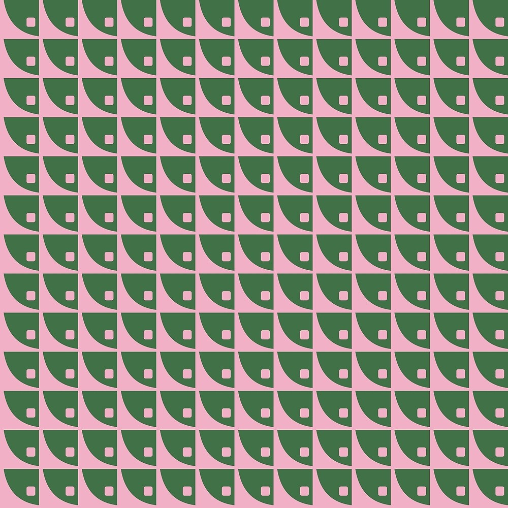 "Mod Pattern in Pink and Green" by kierkegaard | Redbubble