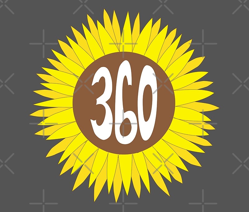 "Hand Drawn Washington Sunflower 360 Area Code" by itsrturn | Redbubble