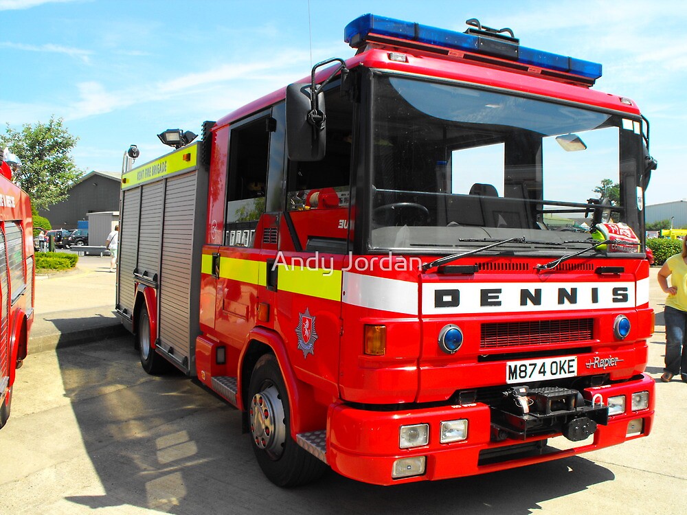 "Dennis Rapier Fire Truck" by Andy Jordan | Redbubble