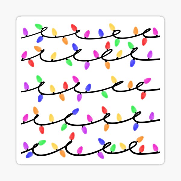 String Lights Stickers | Redbubble