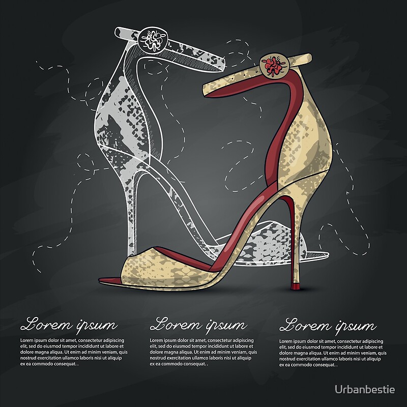 "High Heels Shoes Pattern Design" by Urbanbestie | Redbubble