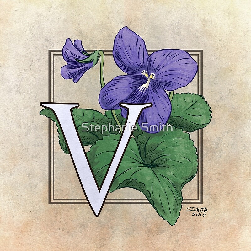 "V is for Violet" by Stephanie Smith | Redbubble