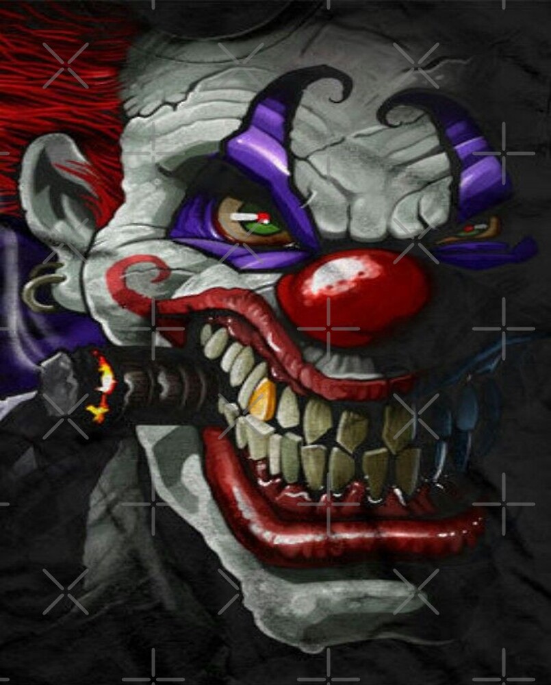 "Awesome Killer Clown Cartoon Artwork horror" by leen12 | Redbubble