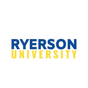 "Ryerson University Logo (Modern Bold Blue Yellow)" Essential T-Shirt ...