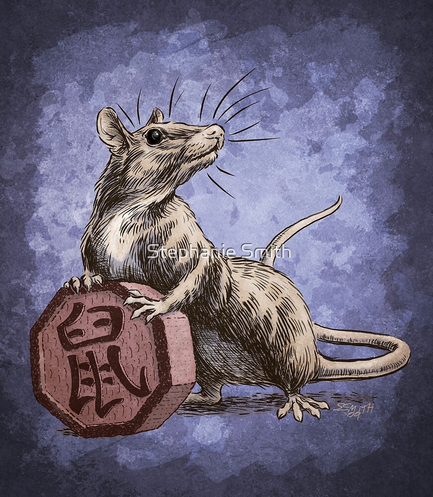 "Chinese Zodiac - The Rat" by Stephanie Smith | Redbubble