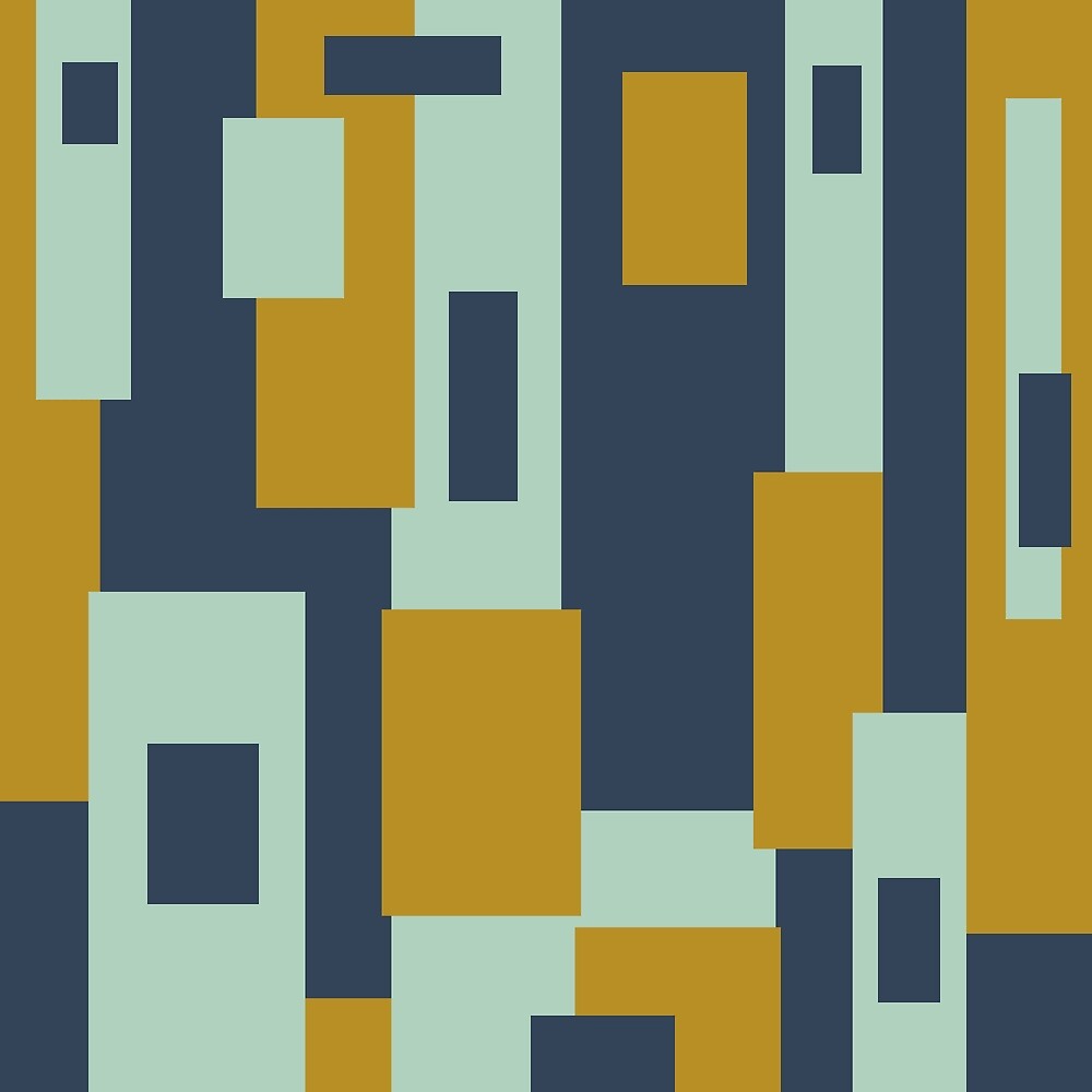 "Cosmopolitan Mid Century Modern Abstract Geometric Color Block Pattern ...