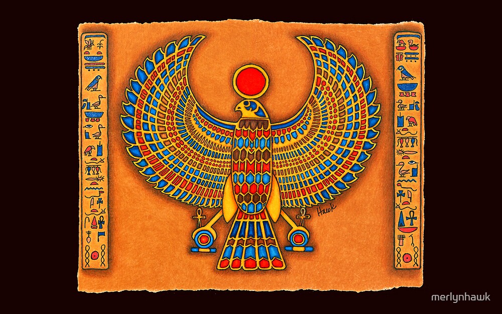 "The Sun God Horus" by merlynhawk | Redbubble