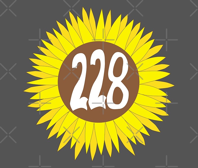 "Hand Drawn Mississippi Sunflower 228 Area Code" by itsrturn | Redbubble