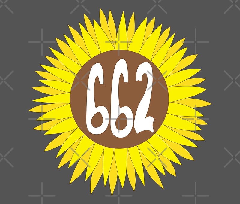 "Hand Drawn Mississippi Sunflower 662 Area Code" by itsrturn | Redbubble