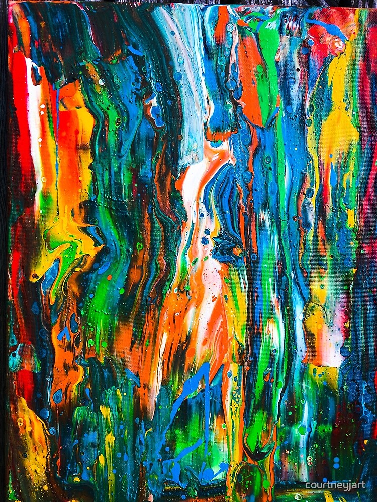 "Colorful Abstract Acrylic Art" by courtneyjart | Redbubble