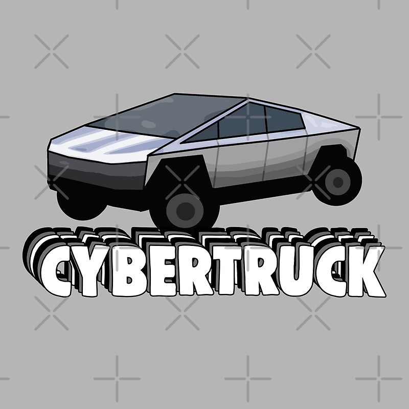 "Cybertruck Meme" by Barnyardy | Redbubble