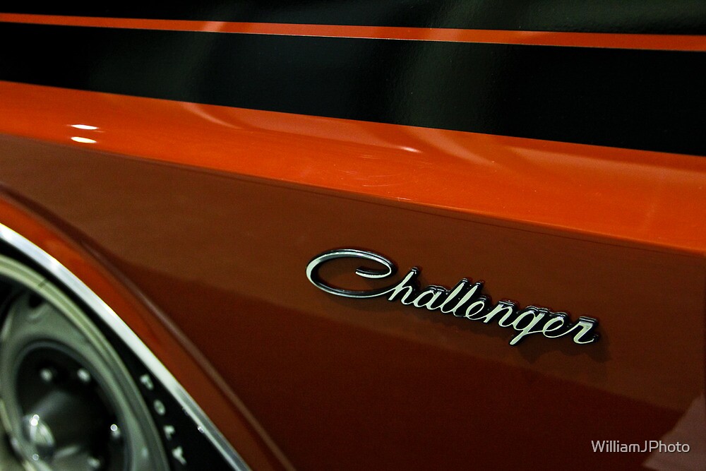 "Dodge Challenger Script" by WilliamJPhoto | Redbubble