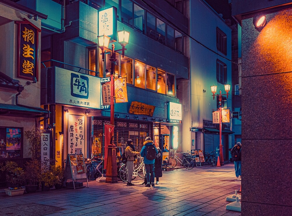 "Breaking Through- Japan Night Photo" by Anthonypresley | Redbubble