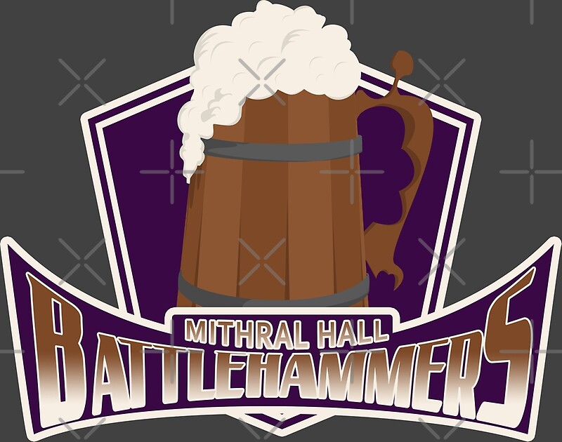 "Mithral Hall Battlehammers" by Nana Leonti | Redbubble