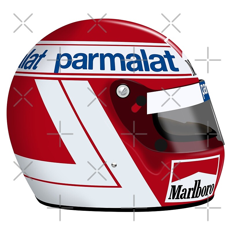 "Niki Lauda - 1984 Helmet - No Text" by JageOwen | Redbubble