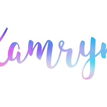 "Kamryn" Sticker for Sale by Amymarado | Redbubble