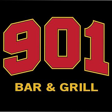 "901 Bar and Grill" Sticker for Sale by katebowling | Redbubble