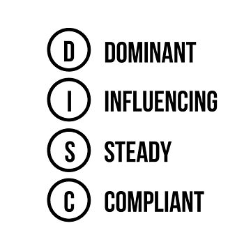 "DISC Personality Styles" Sticker for Sale by Lily Yuan | Redbubble