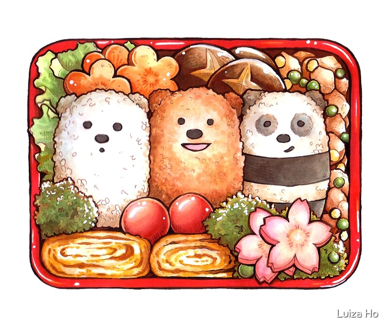 "Bento Bears" by Luiza Ho | Redbubble
