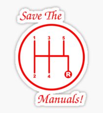 Save the Manuals: Stickers | Redbubble