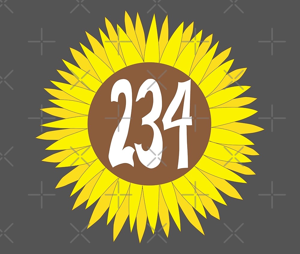 "Hand Drawn Ohio Sunflower 234 Area Code" by itsrturn | Redbubble