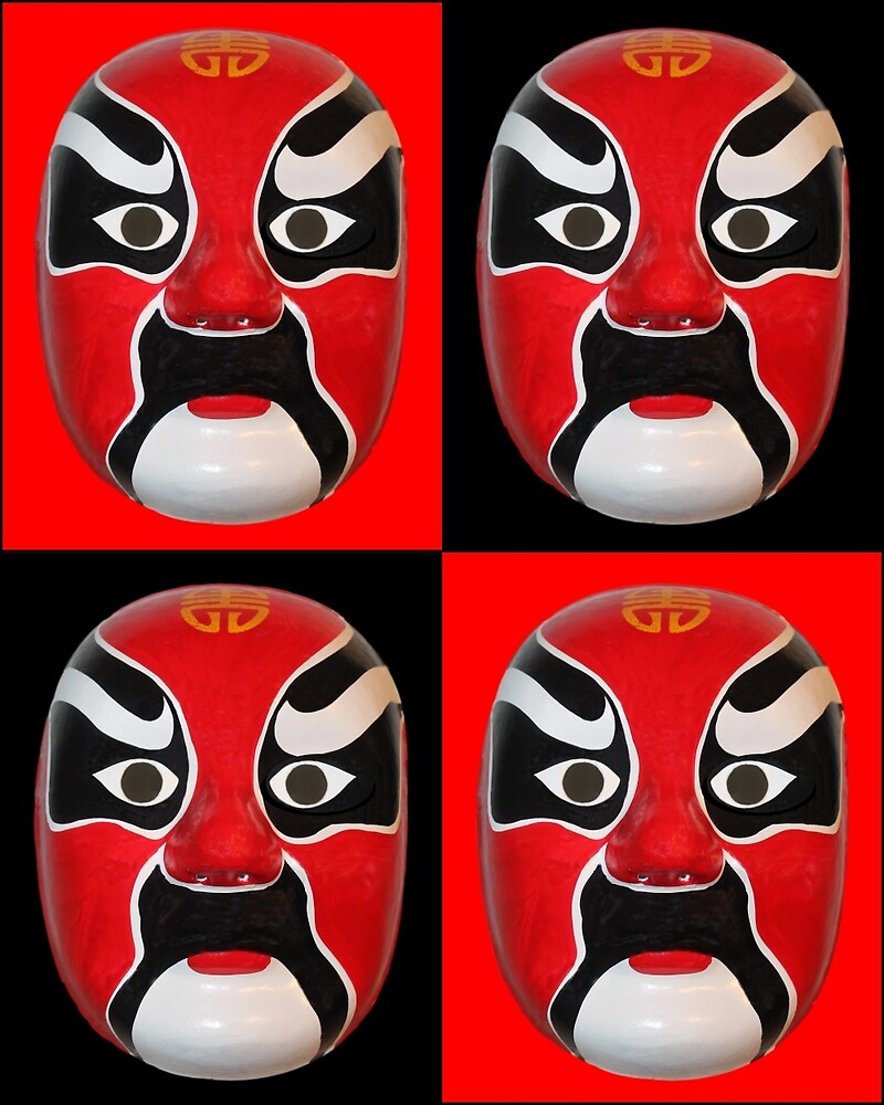 "Chinese Mask Pattern #2" by Rockett Graphics | Redbubble
