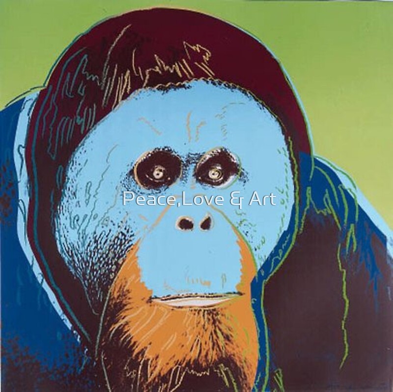 "Orangutan by Andy Warhol" by Peace,Love & Art | Redbubble