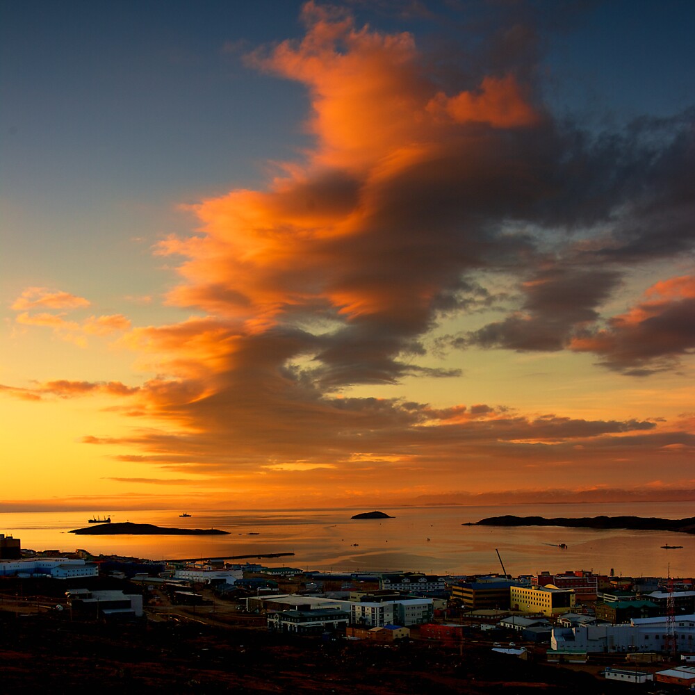 "Sunset over Frobisher Bay - Iqaluit, Nunavut, Canada" by Phil ...