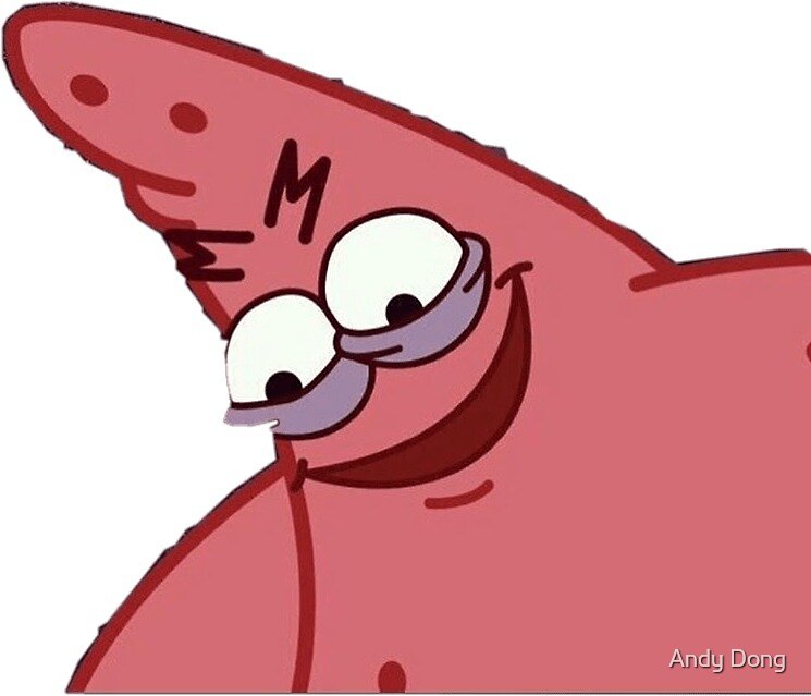 "patrick star evil stare meme " by Andy Dong | Redbubble