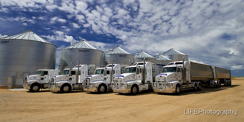"Grain Haulage Truck Fleet" by LIFEPhotography | Redbubble