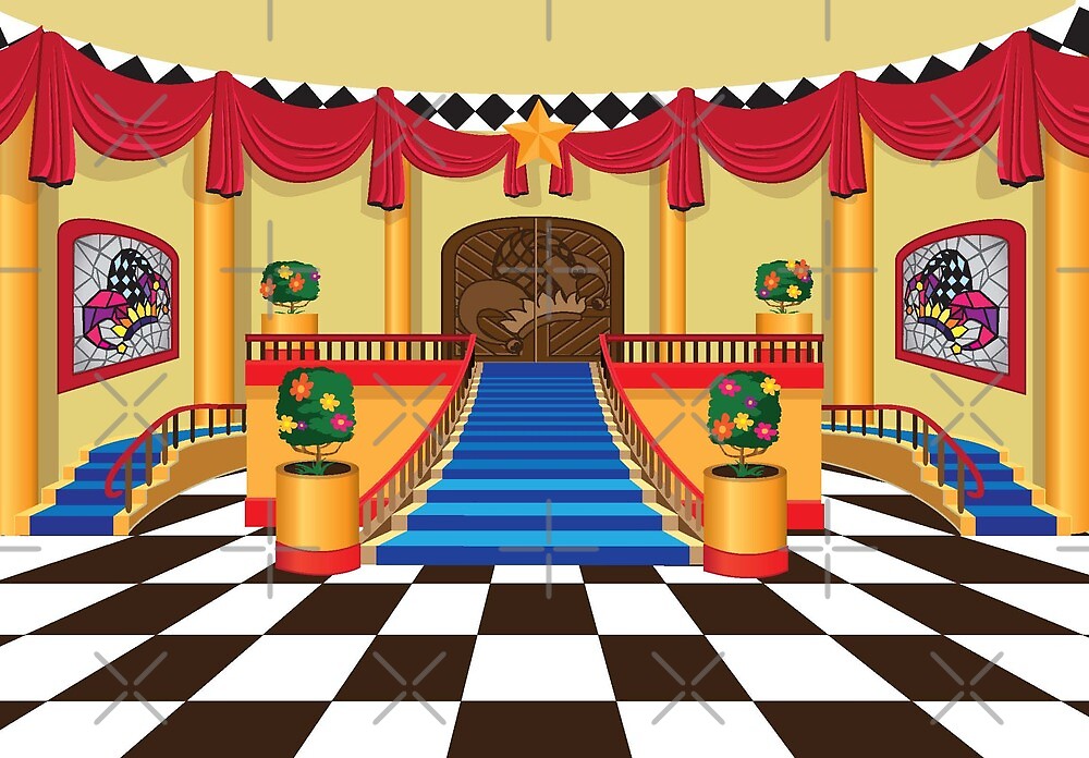 "Cartoon Castle Inside" by Tristan Klein | Redbubble