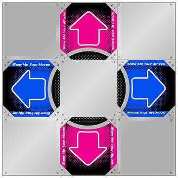 "DDR Pad" Metal Print for Sale by Seirogann | Redbubble