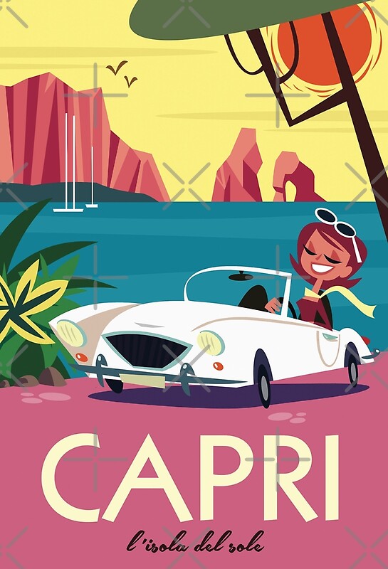 "Capri poster" by Gary Godel | Redbubble