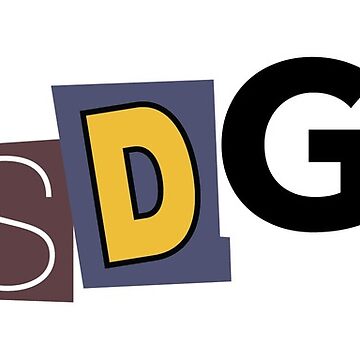 "SSDGM" Sticker for Sale by Cara Shapkauski | Redbubble