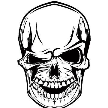 "Winking skull" Sticker for Sale by LuigiMrz | Redbubble