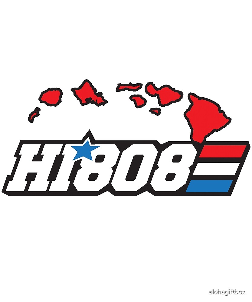 "Hawaii 808 Aloha State Retro 80s" by alohagiftbox | Redbubble