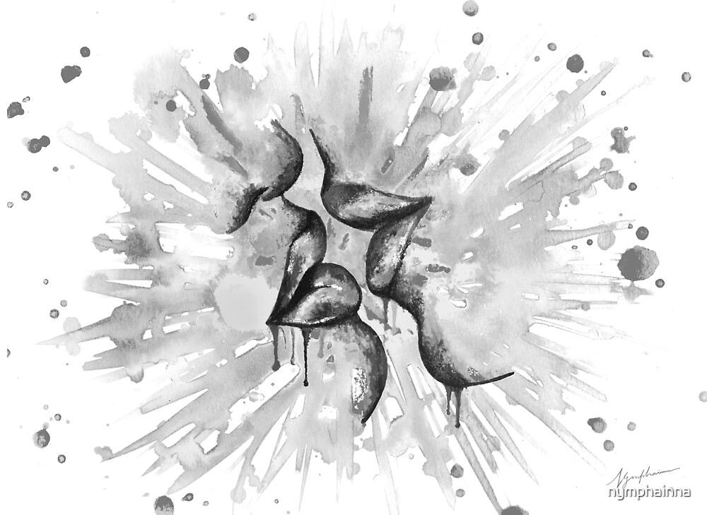 Last Kiss Bandw Erotic Art Illustration Lip Lips Sex Sexual Love Lovers Relationship Couple