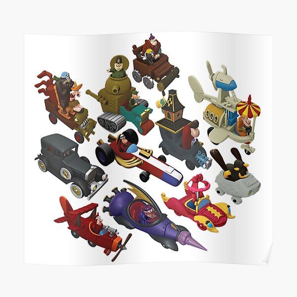 Wacky Races Posters | Redbubble