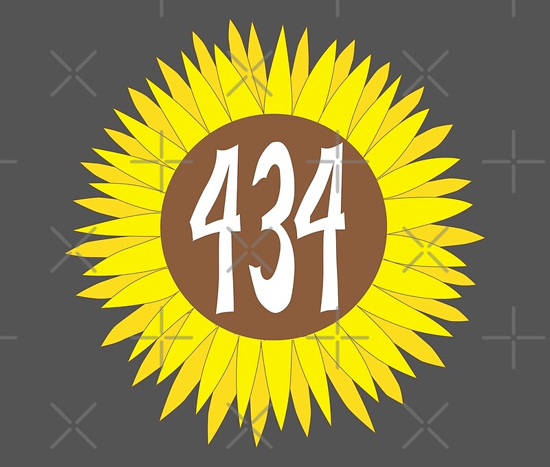 "Hand Drawn Virginia Sunflower 434 Area Code" by itsrturn | Redbubble
