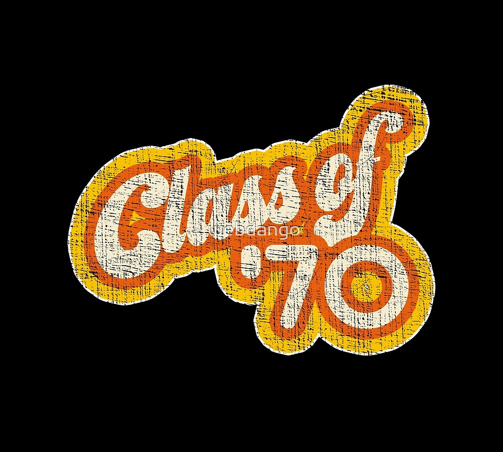 "Retro Seventies High School - 1970s Vintage Class of 1970 - Graduation ...
