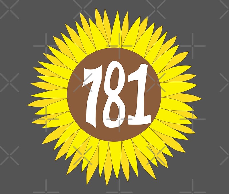 "Hand Drawn Massachusetts Sunflower 781 Area Code" by itsrturn | Redbubble